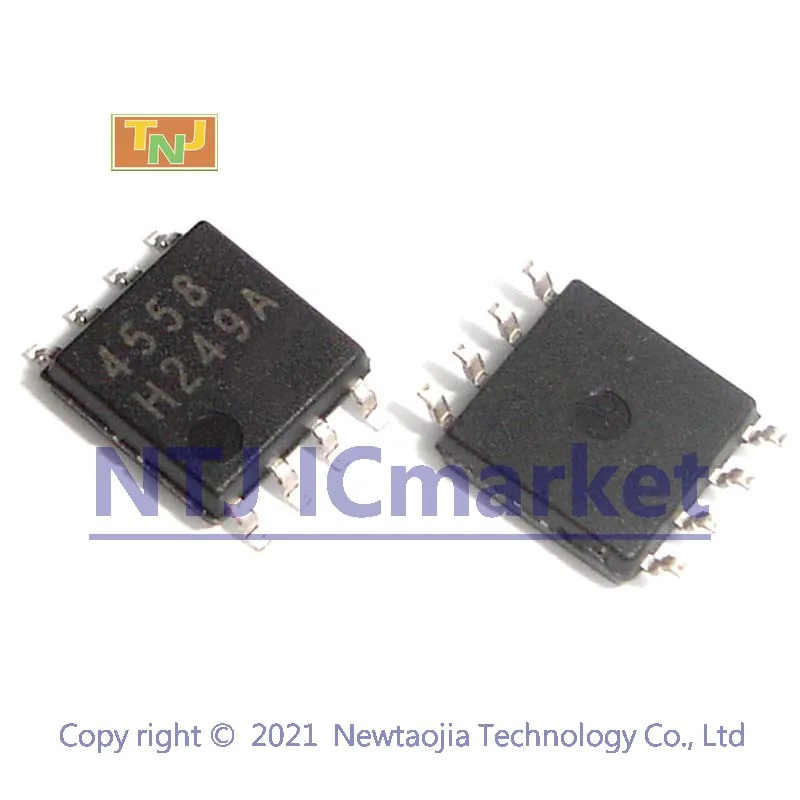 Amplificador operacional Dual NJM4558M WSOP 8 NJM4558 JRC4558 4558 SMD ...