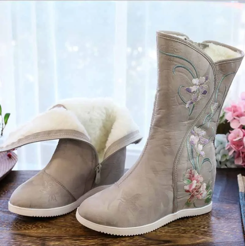 Shoe Chinese Traditional Hanfu | Chinese White Boots Hanfu | Chinese ...