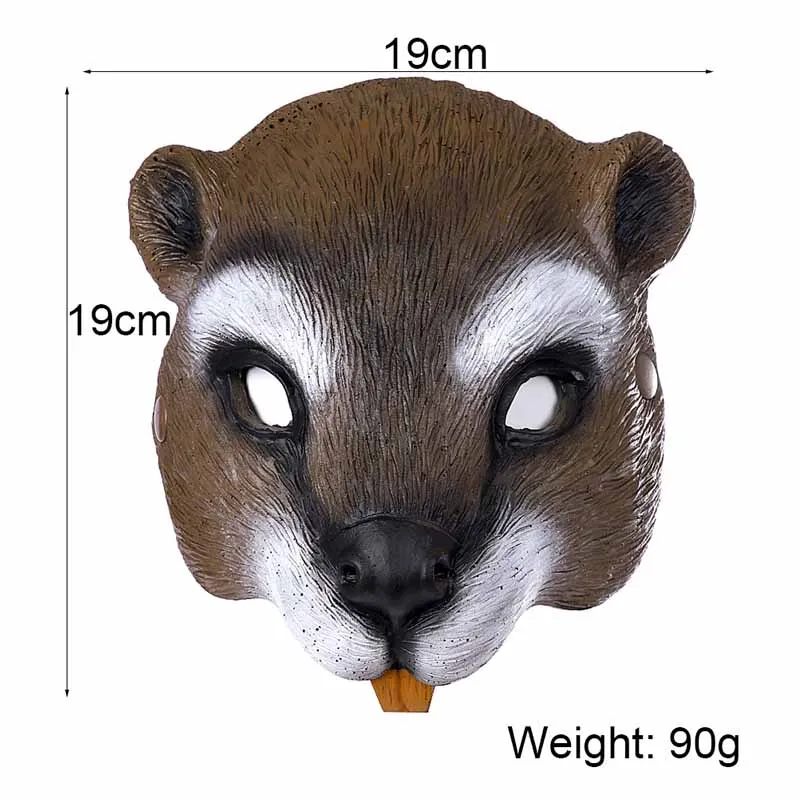 Halloween Squirrel Half Face Cosplay Mask - AllCosplay.com