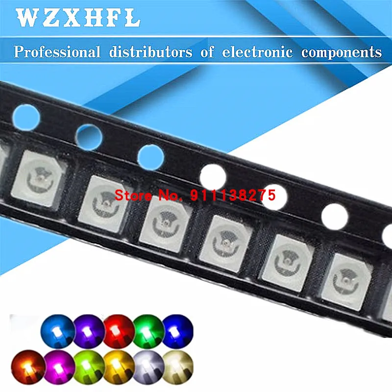 100pcs-1210-3528-SMD-LED-diodes-light-RGB-Pink-UV-White-red-yellow ...