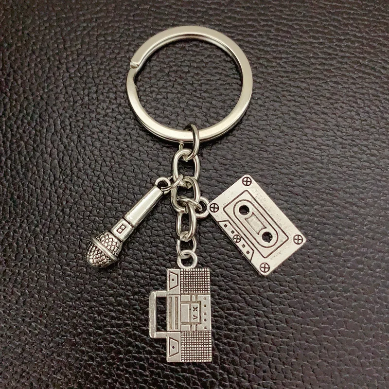 Jewelry Recorder Album Pendant Keychain | Microphone Keychain | Aka ...