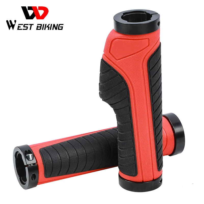 WEST BIKING MTB Bicycle Handlebar Rubber Grips Ergonomic Bike ...