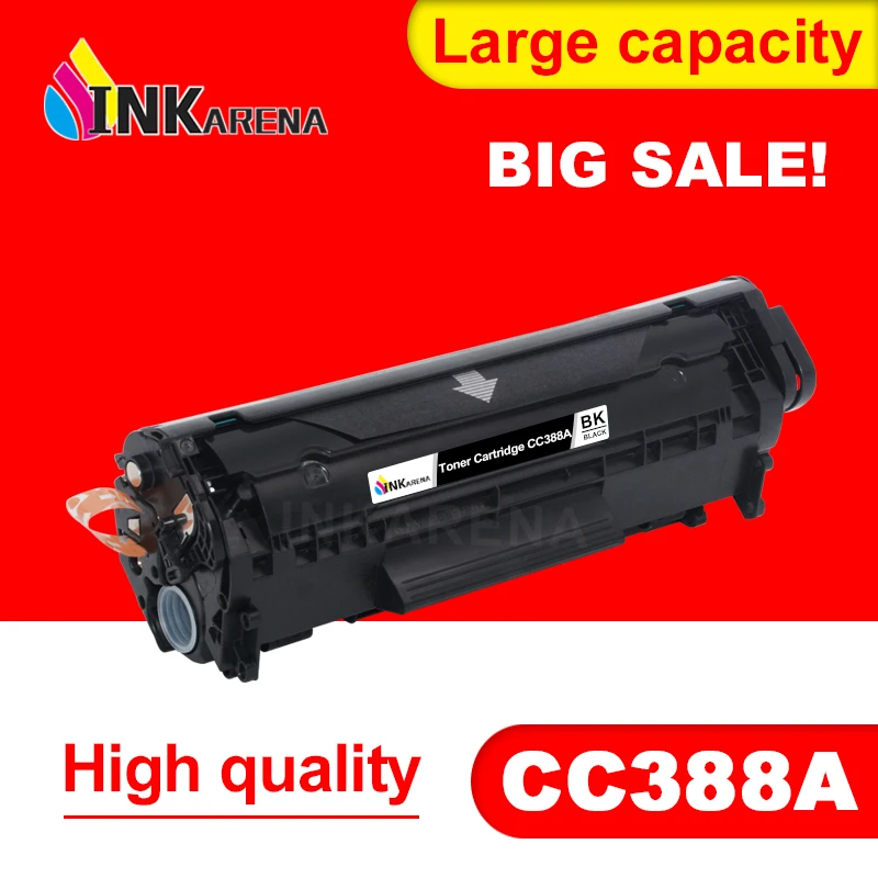 INKARENA cartucho de tóner 388A 88A, Compatible con HP388A 88A, para HP ...