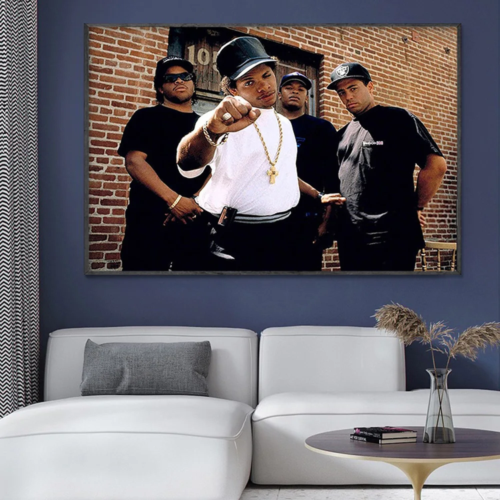 SP086 Silk Cloth Wall Poster NWA Ice Cube Dr Dre Gangsta Rap Star Art ...