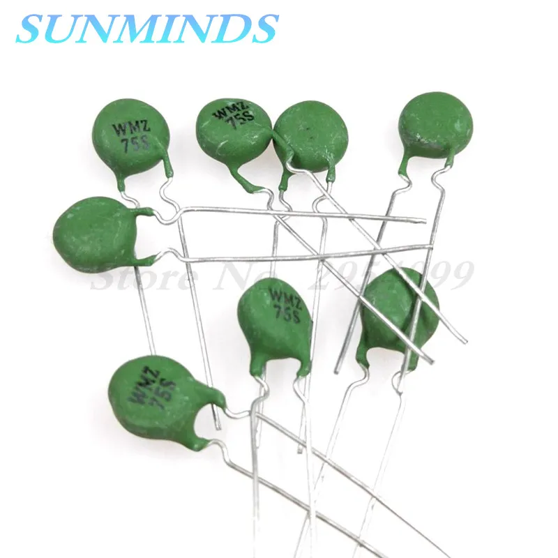 10pcs WMZ75S WMZ75 Z75S WMZ-75S 82 Ohm PTC PTC overcurrent protection ...