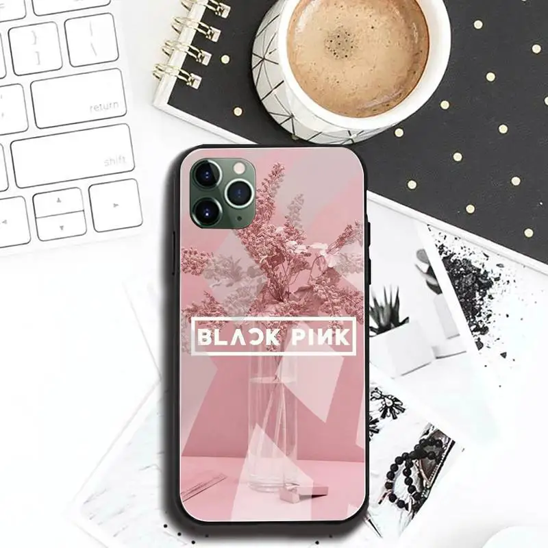 Blackpink's Lisa Phone Case Tempered Glass For iPhone - KawaiiMerch.com