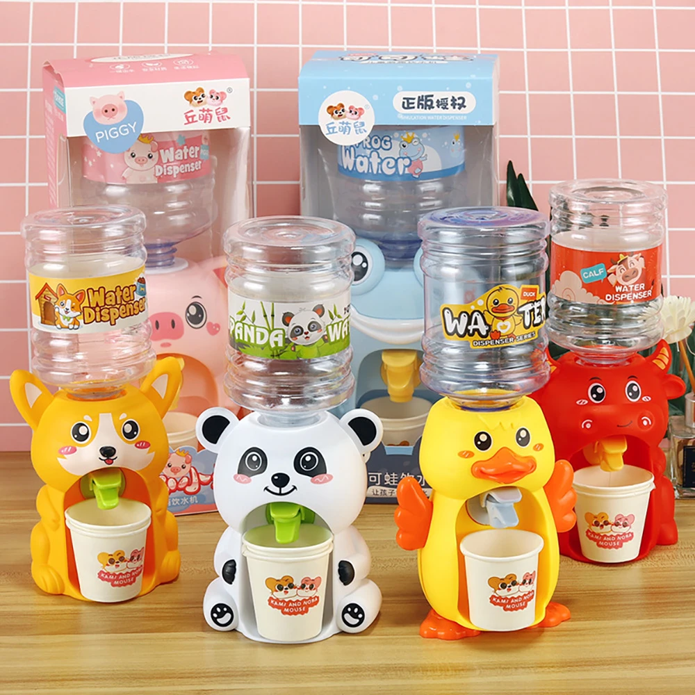 Mini Water Dispenser Dormitory Juice Milk Cartoon Water Pump Toy For ...