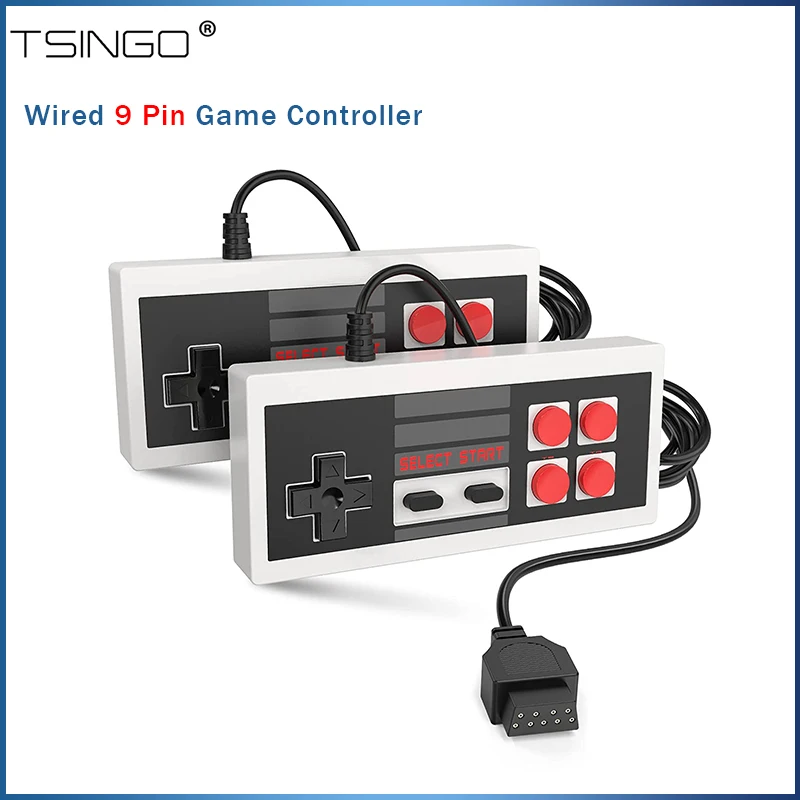 Tsingo Retro Wired 9-pin Game Controller, Suitable For Nintendo Tv ...