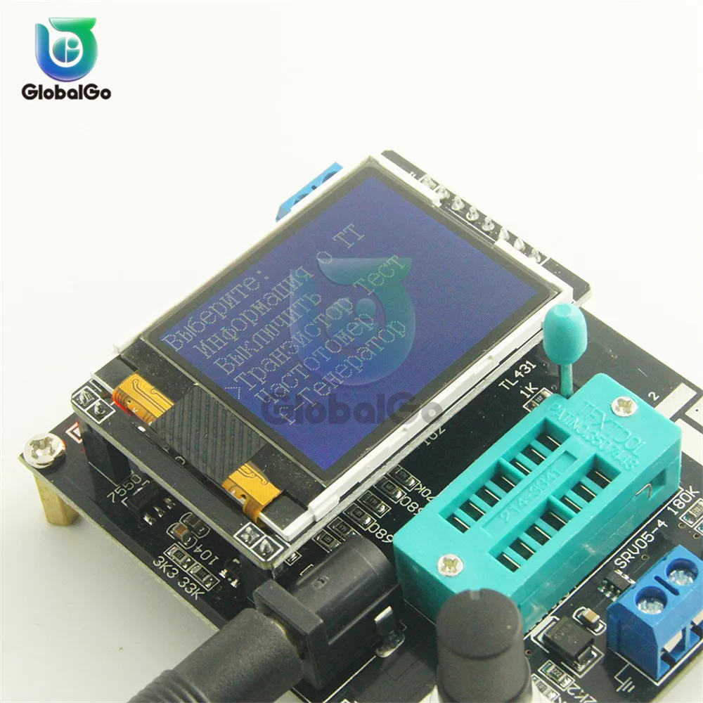 Русский GM328 Цифровой мультиметр Транзисторный тестер LCR Диод Емкость ...