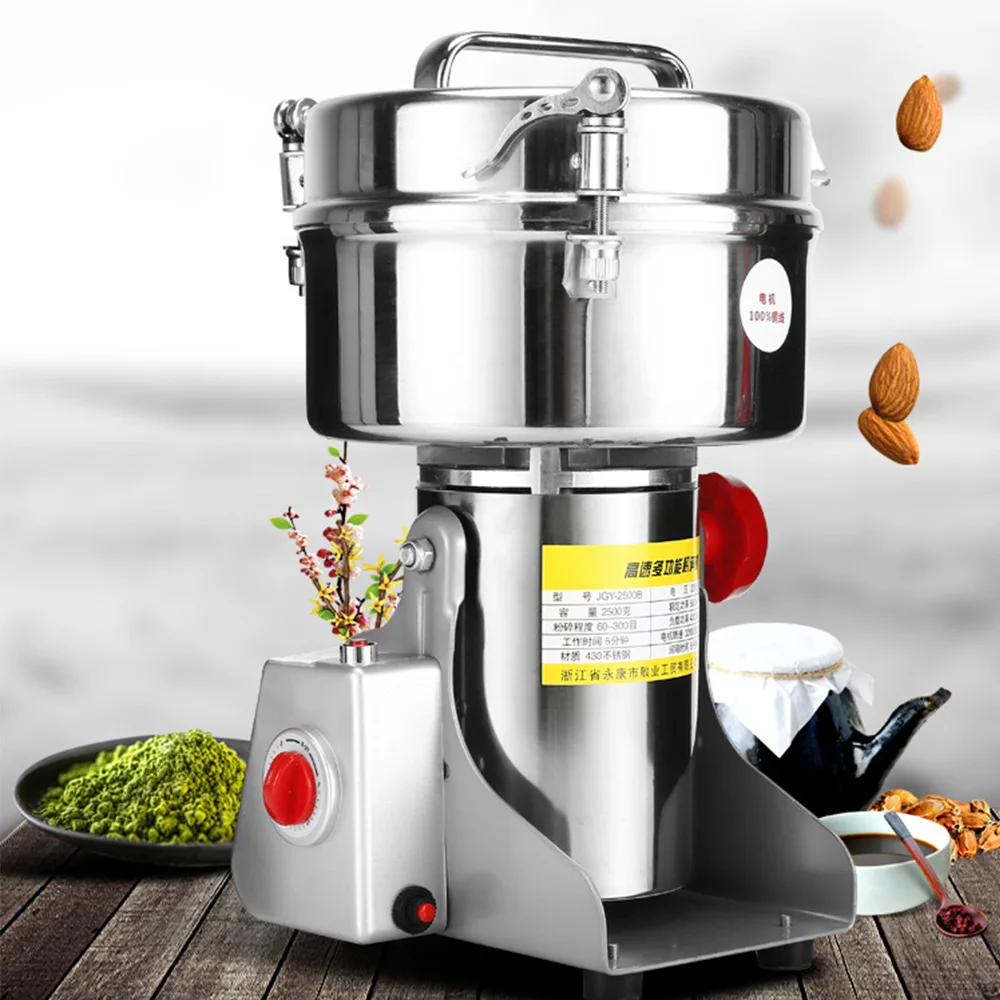 2500g Electric Grain Powder Grinder Stainless Steel Nuts Bean Milling ...