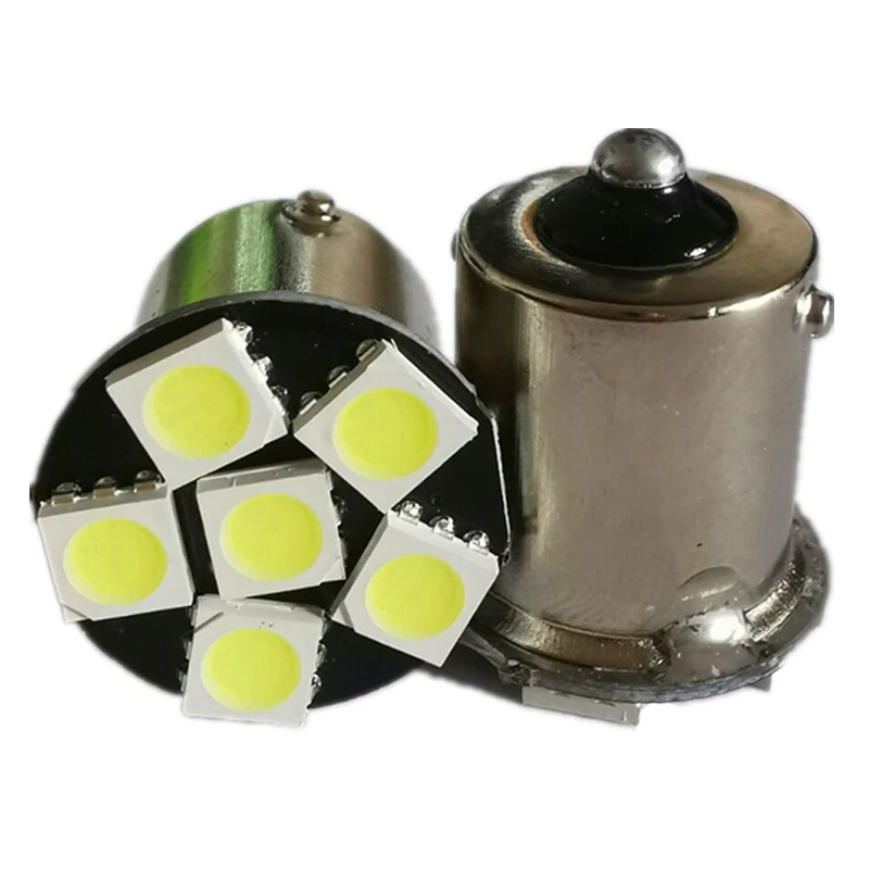 4pcs DC AC 6V 6.3V 1156 BA15S P21W No Polarity Car LED Turn Signal ...