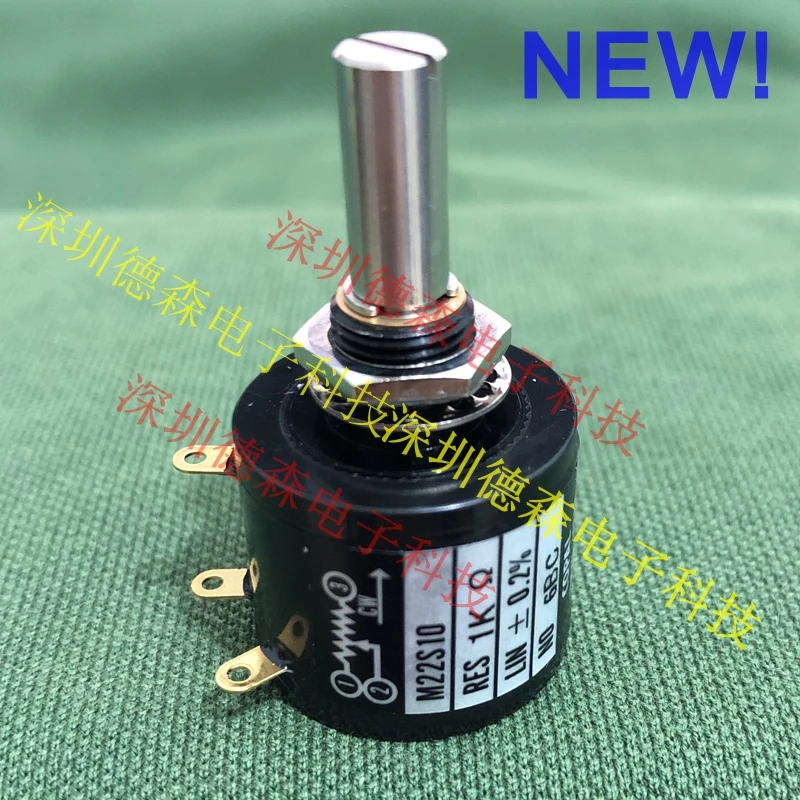New! 10 Turns Potentiometer M22S10 1K Ohm Basic construction Wirewound ...