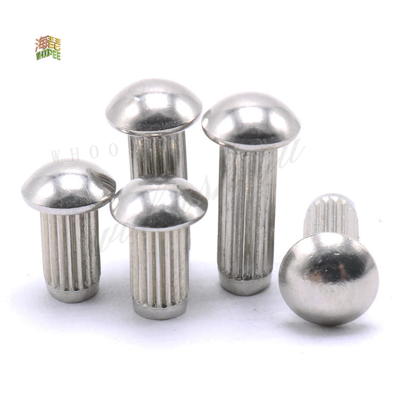 10-50pcs-M2-M2-5-M3-M4-M5-304-Stainless-Steel-Button-Round-Head-Knurled ...