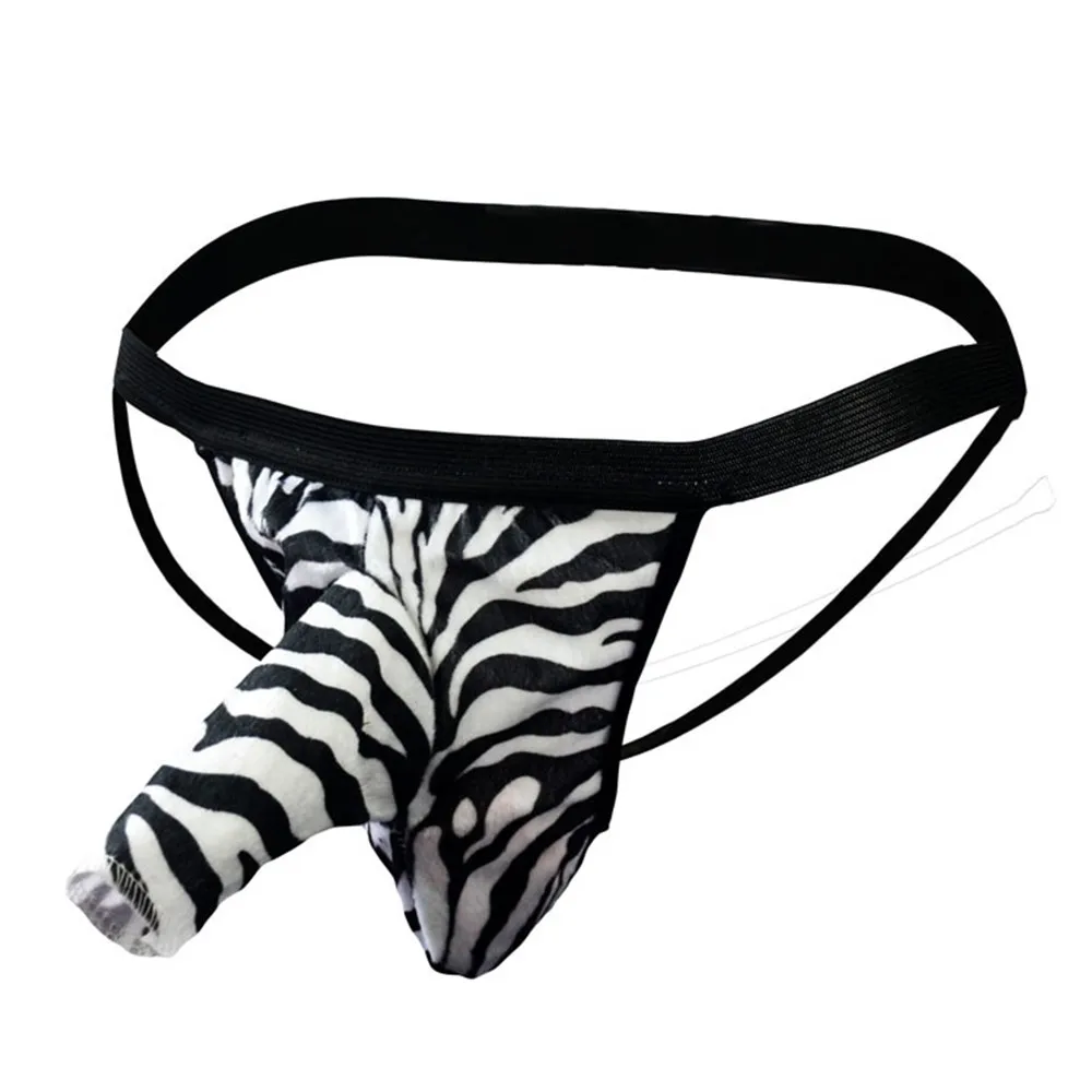 Backless Long Elephant Nose Thong Jackstrap Panties Open Open Buttocks