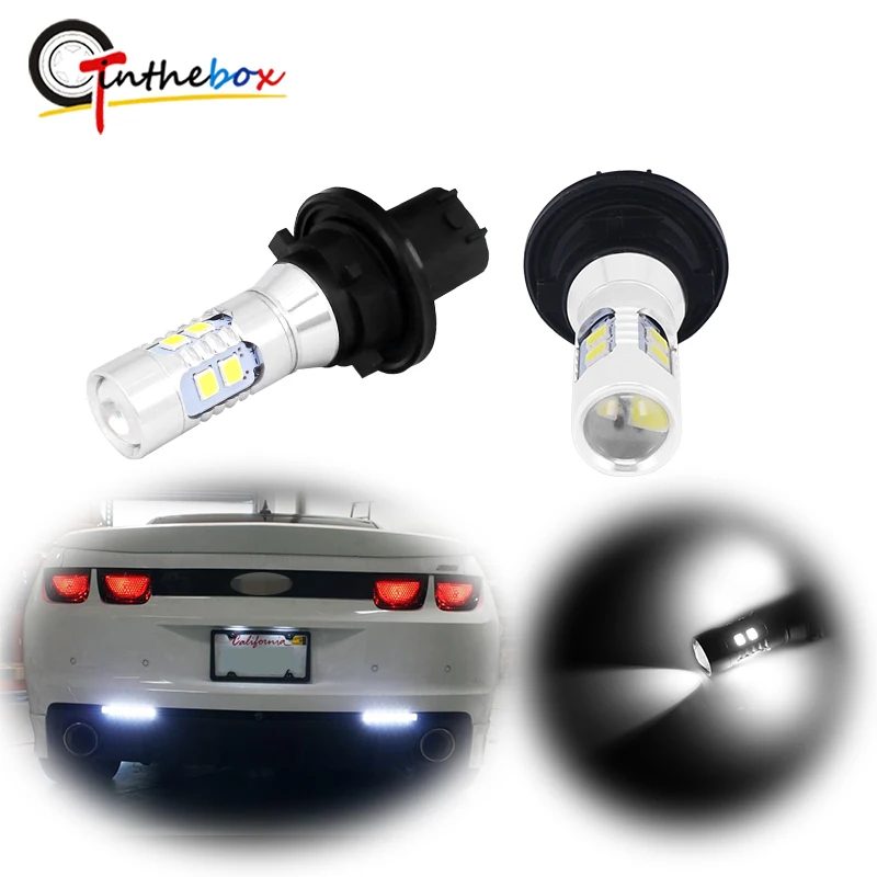 No-Hyper-Flash-PH24W-PHC24WY-6000K-White-10-SMD-LED-Bulbs-For-Cadillac ...