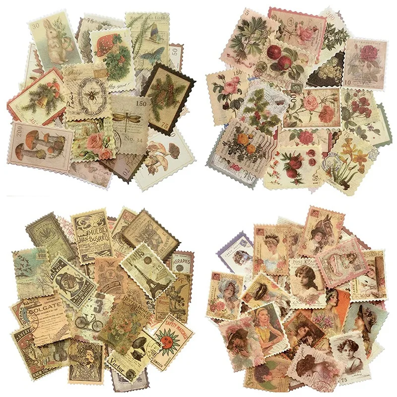 Paper & Party Supplies Paper Vintage frames sticker set junk journal ...