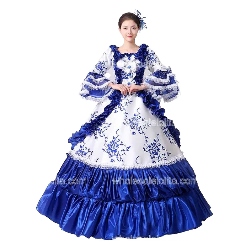 Vestido Medieval Rococo barroco de María Antonieta, vestidos de baile ...