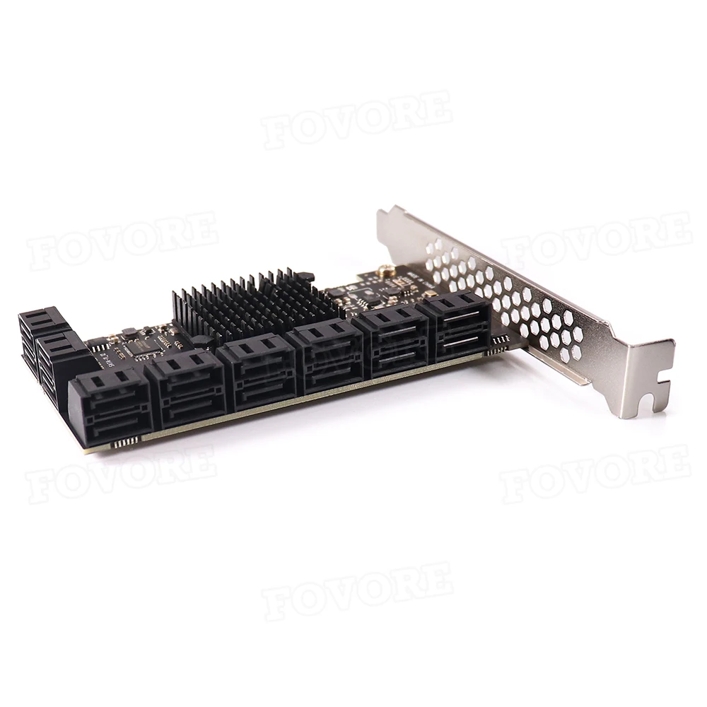 PCI Express x1–16 портов SATA 3 III 3.0 6 Гбит SSD-конвертер SATA3 в ...
