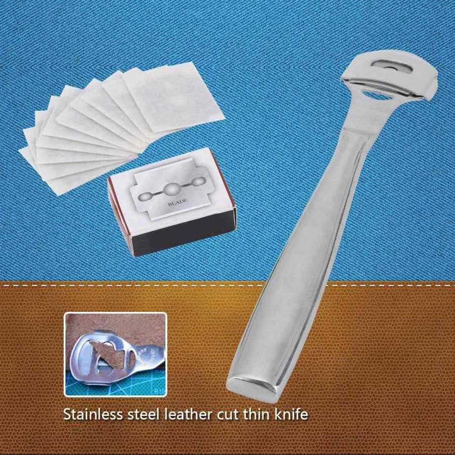 Stainless Steel Edge Skiver Leather Skiver Blade For Thinning Diy ...