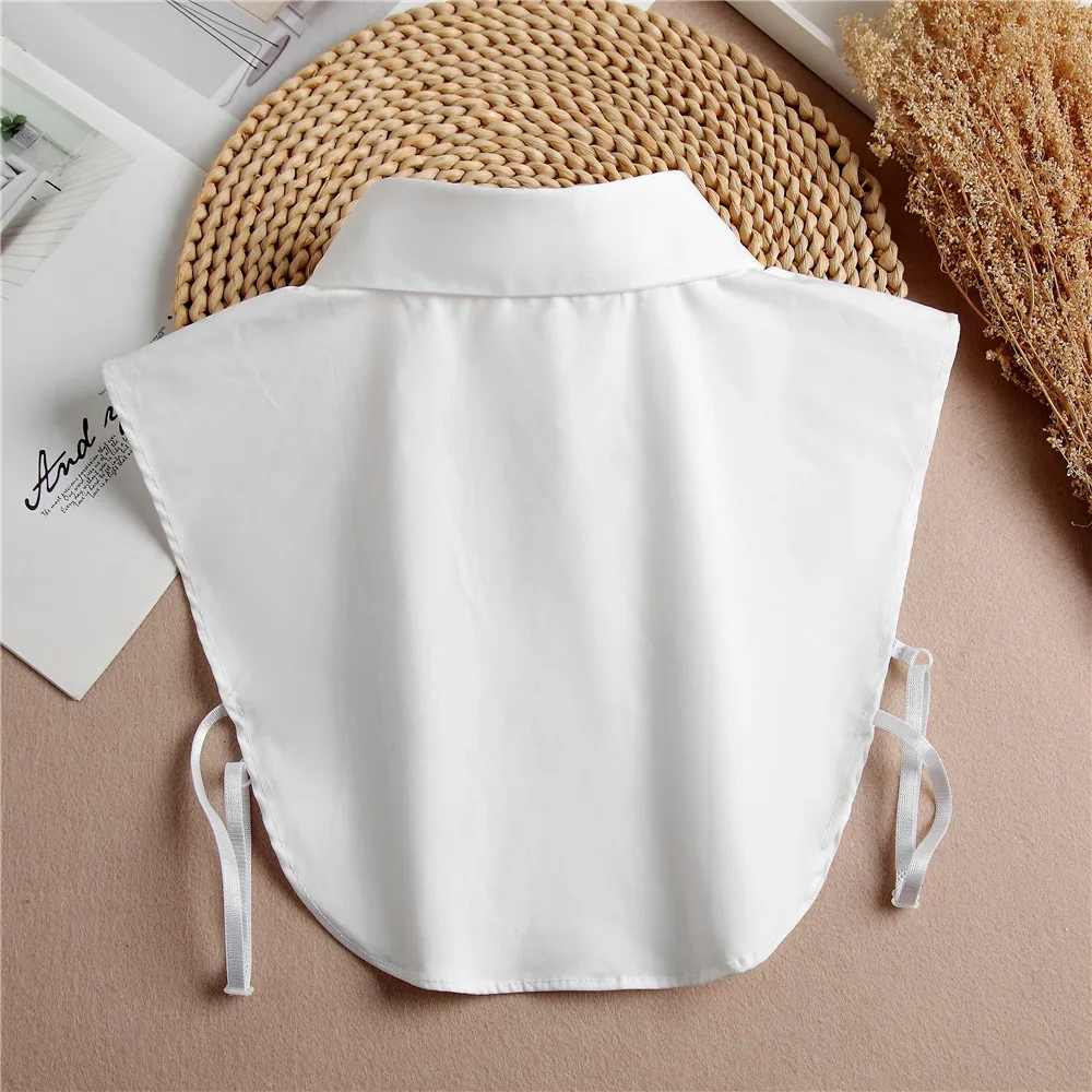 Noeud papillon,Faux Col brodé pour homme et femme, chemise à revers ...