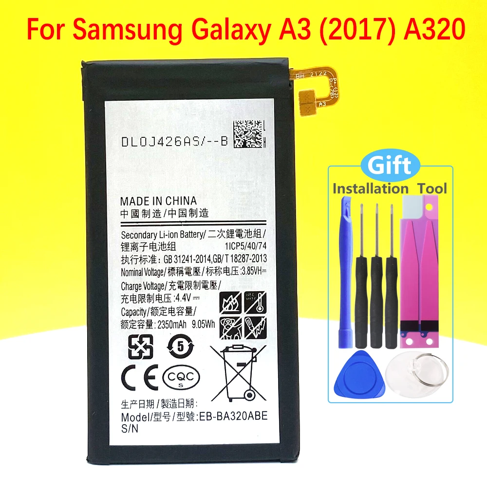 New Original EB BA320ABE Battery For Samsung Galaxy A3 (2017) A320 SM ...