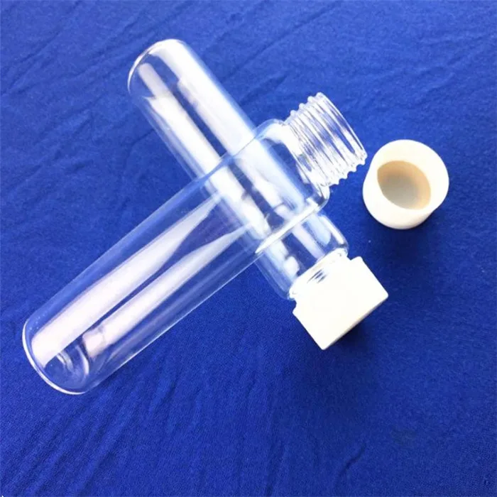15ml Flat Bottom Clear Quartz Test Tube With Stopper - Test Tube ...
