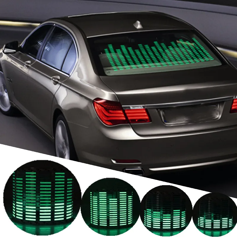 New Car Green Led Music Rhythm Flash Light Sound Activated Sensor ...