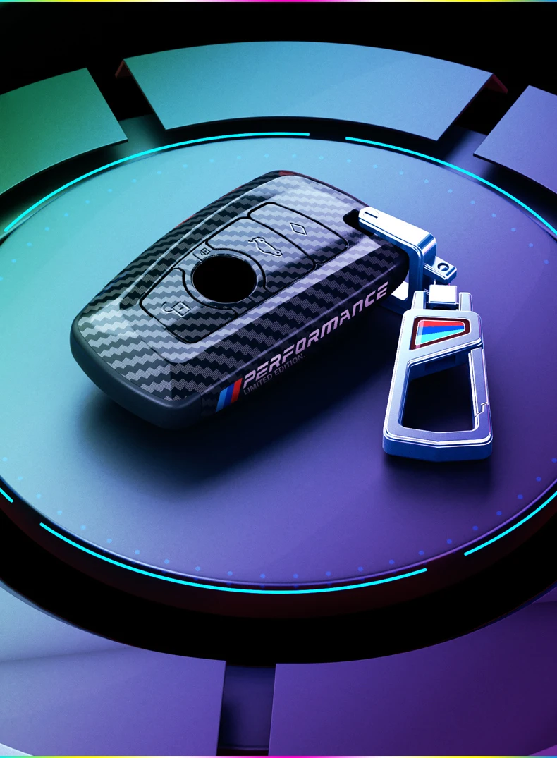 M Performance Carbon Fiber Style Key Case For BMW