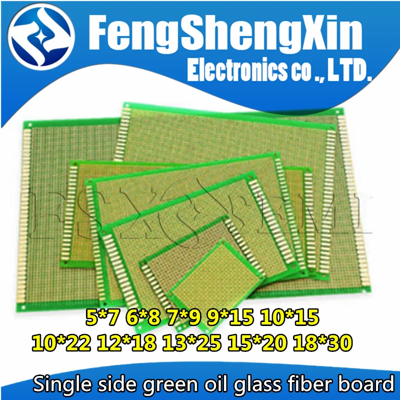 Single Side Prototype PCB Universal test board circuit Peg Board 5x7 ...