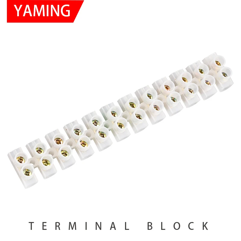 Nylon-Terminal-Blocks-5-10-20-30-60-100A-Plastic-12P-Bit-Wire-Connector ...