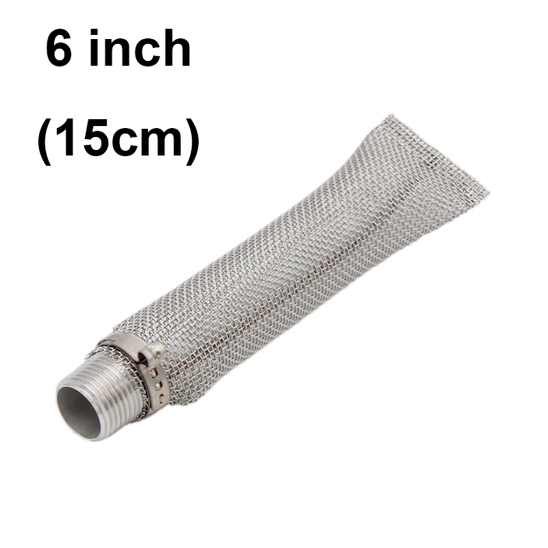 6"(15cm) Stainless Steel Bazooka Screen With 1/2"npt For Homebrew Beer ...