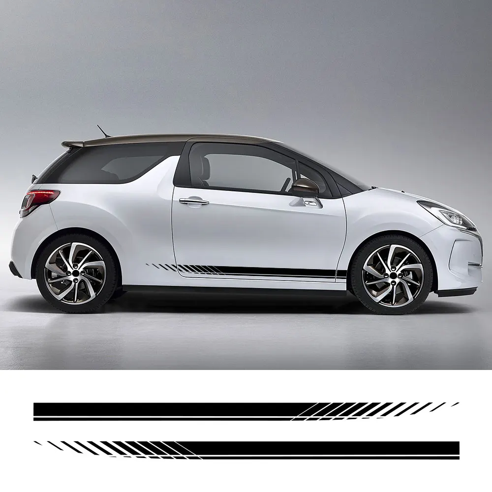 2PCS ALK Car Door Side Stickers For Citroen DS DS3 Cabrio DS4 DS5 ...