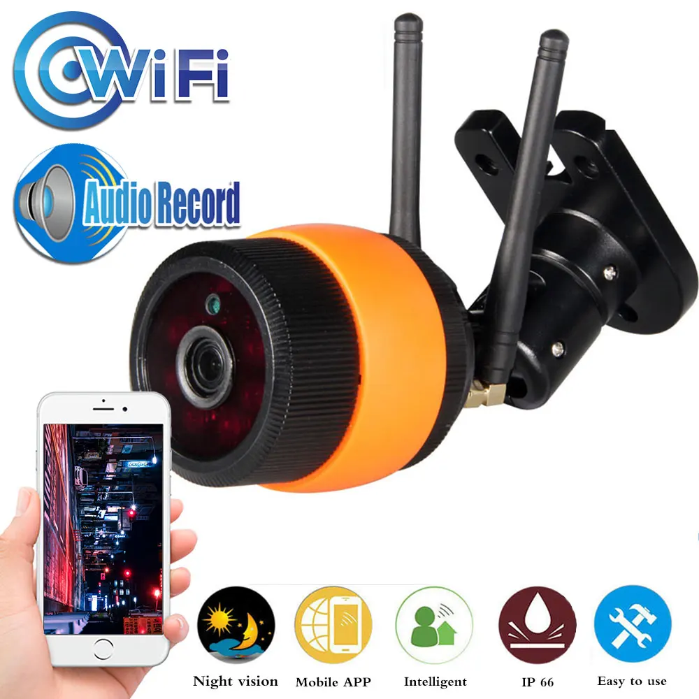 1080P 720P беспроводная Wi-Fi уличная цилиндрическая ip-камера ...