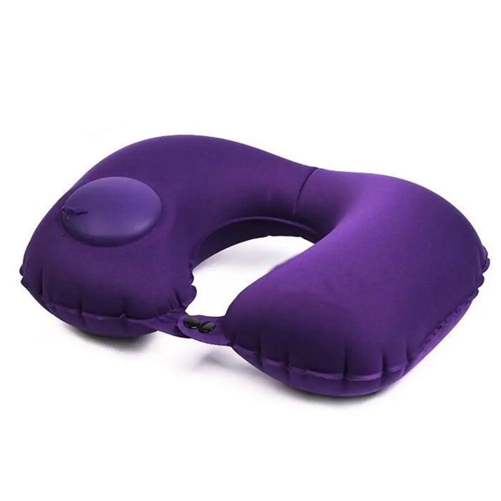 HiMISS Inflatable pillow Protable Push Type Automatic Inflatable U ...