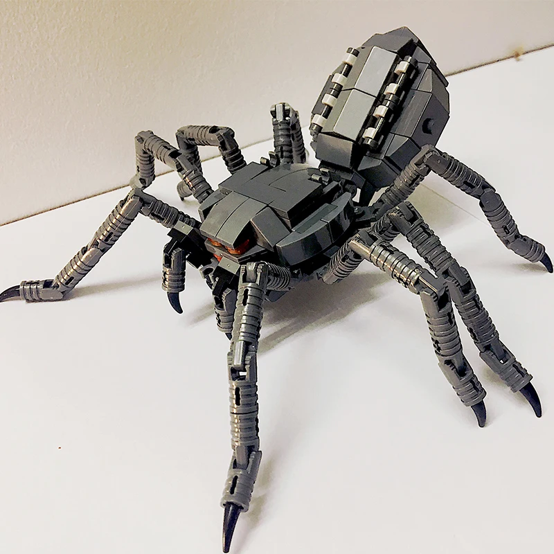 Simulation-Grey-Spider-Building-Blocks-Spider-Robots-Figure-Model-Toys ...