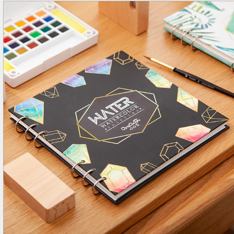 100-Cotton-Professional-Watercolor-Paper-300g-m-20-Sheets-Hand-Painted ...