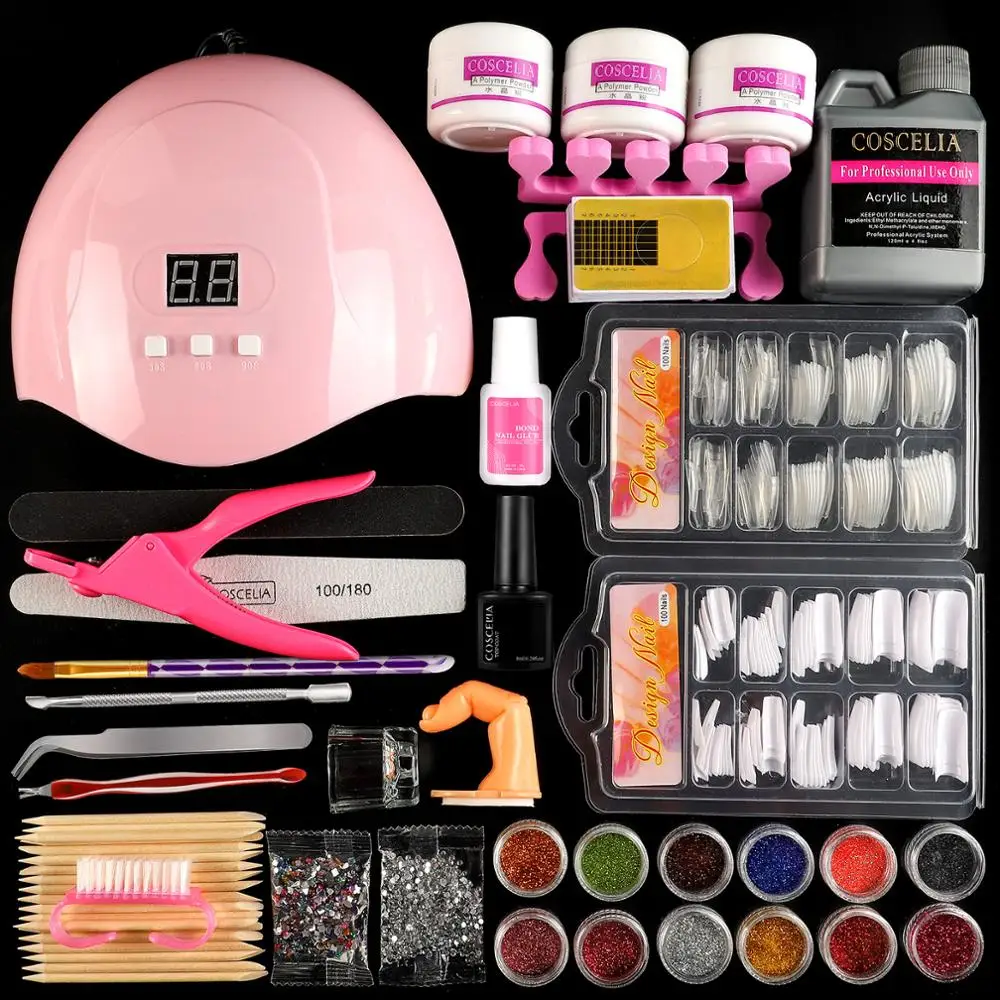 Kit Profesional De Manicura Acr lica Con L mpara Secadora Conjunto Kit Profesional De Manicura Acr lica Con L mpara Secadora Conjunto