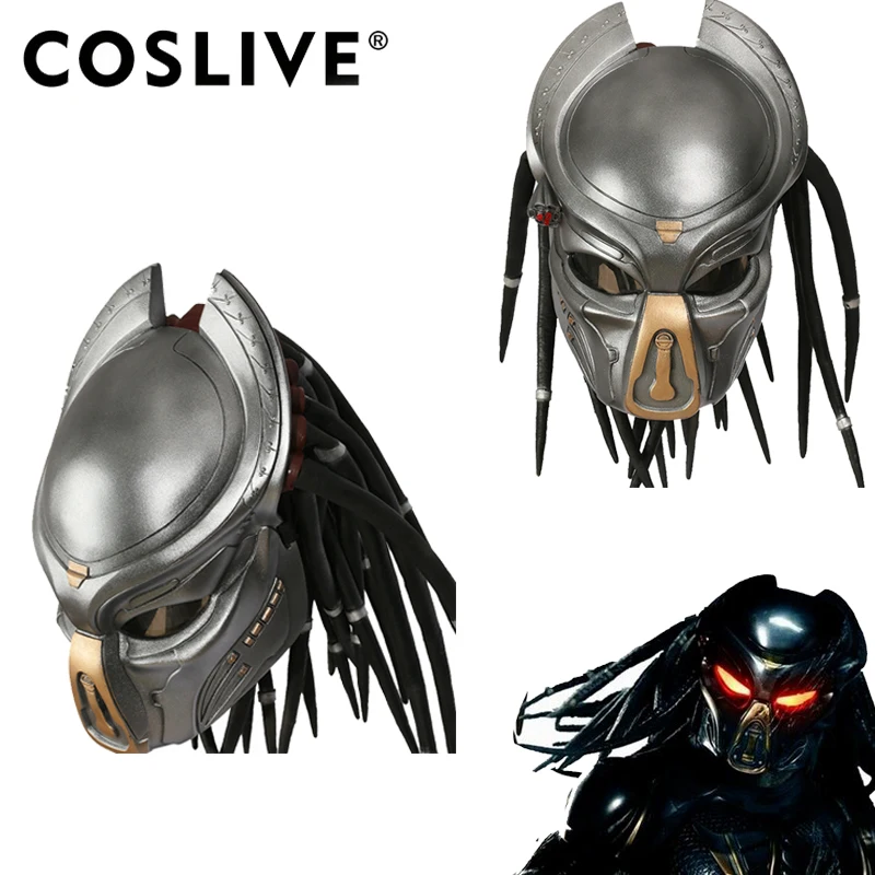 Coslive Alien Predator Wolf Mask Full Head Helmet Adult Deluxe Soft ...