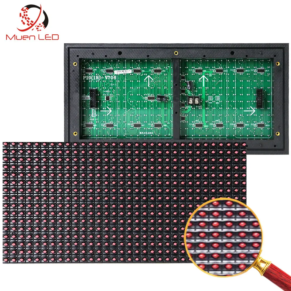 Led Module Single color Red White Bule Yellow Green High Brightness P10 ...