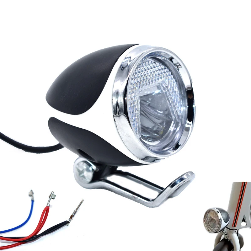 24v36v48v universal LED front light for scooter part electric bike ...