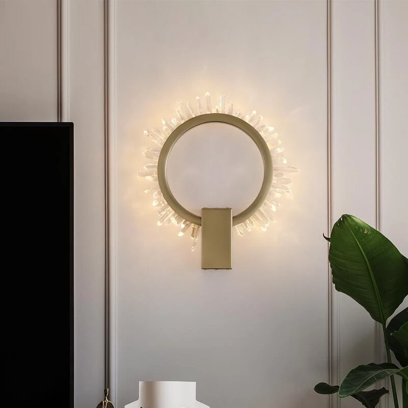 Natural Crystal Ring LED Wall Lamp – NYRALONDON