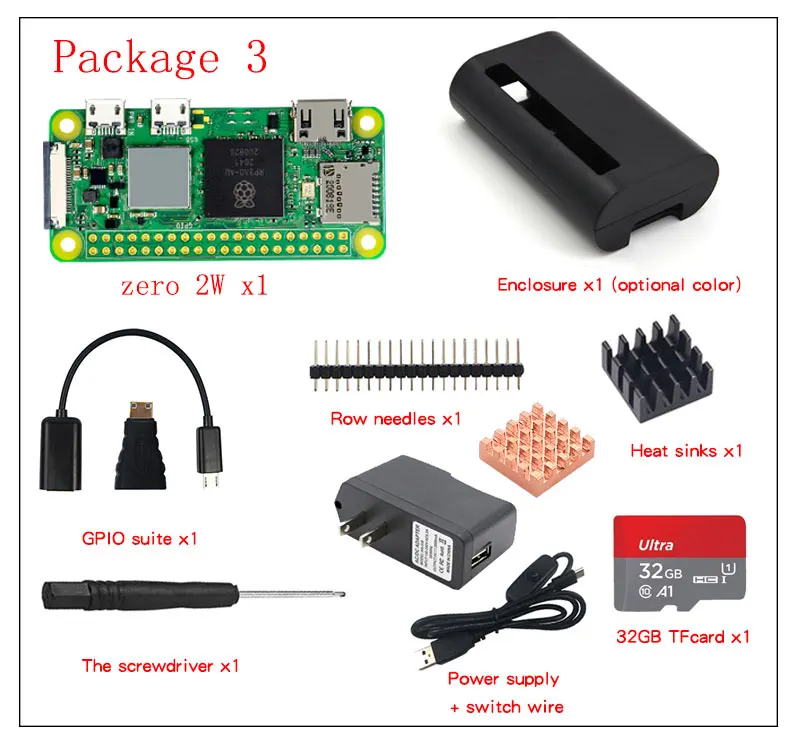 41％割引国内外の人気が集結 Raspberry Pi Zero 2 W Starter Kit 32GB 各種パーツ 素材/材料-OTA ...