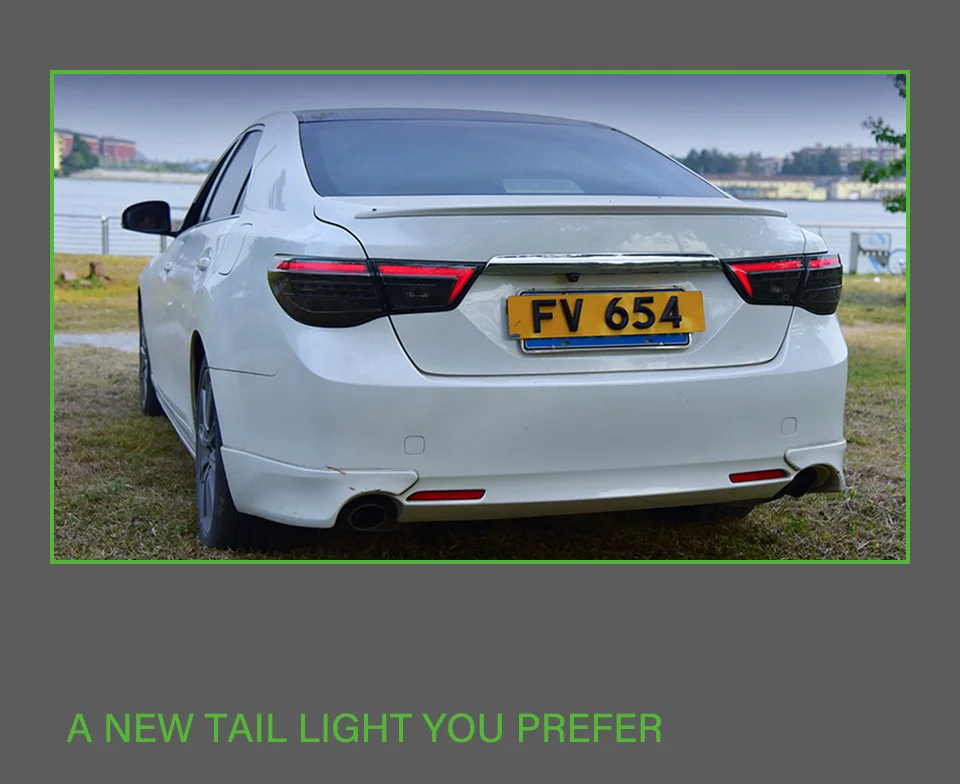 Toyota Mark X Tail Lights 2010-2012 Reiz Led Tail Light Drl Dynamic ...
