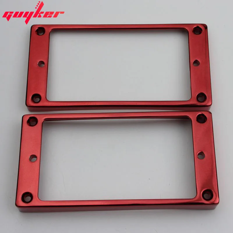 2Pcs Red Pickup Mounting Rings for Humbucker Metal Bridge and Neck ...