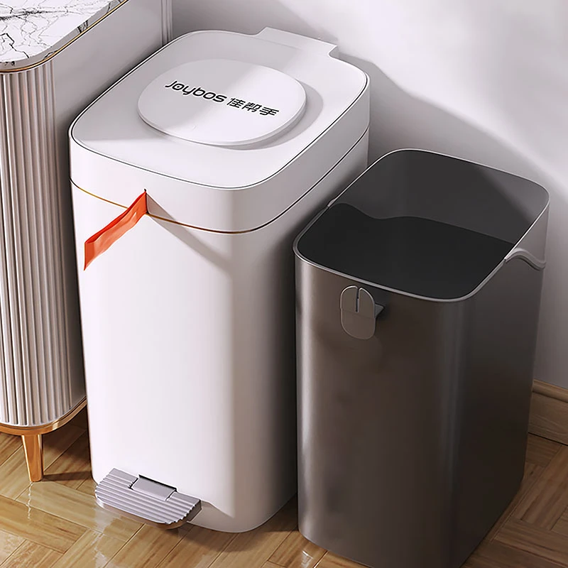 Joybos Trash Can Kitchen Bathroom Waterproof Waste Bin Large Automatic ...