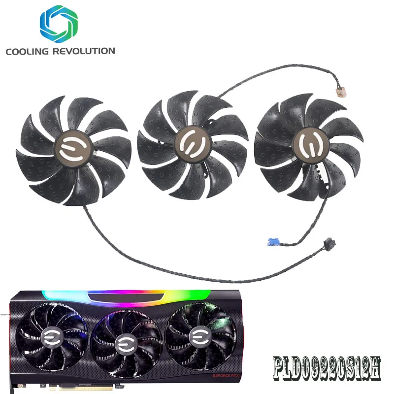Pld09220s12h Dc12v 0.55a 4pin Graphics Card Fan For Evga Rtx 3070 3080 ...