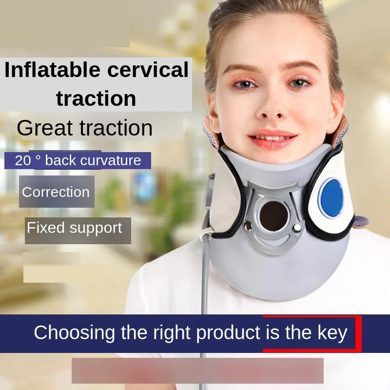 Neck Support Device Inflatable Traction Cervical Neck Brace Relief Tool ...