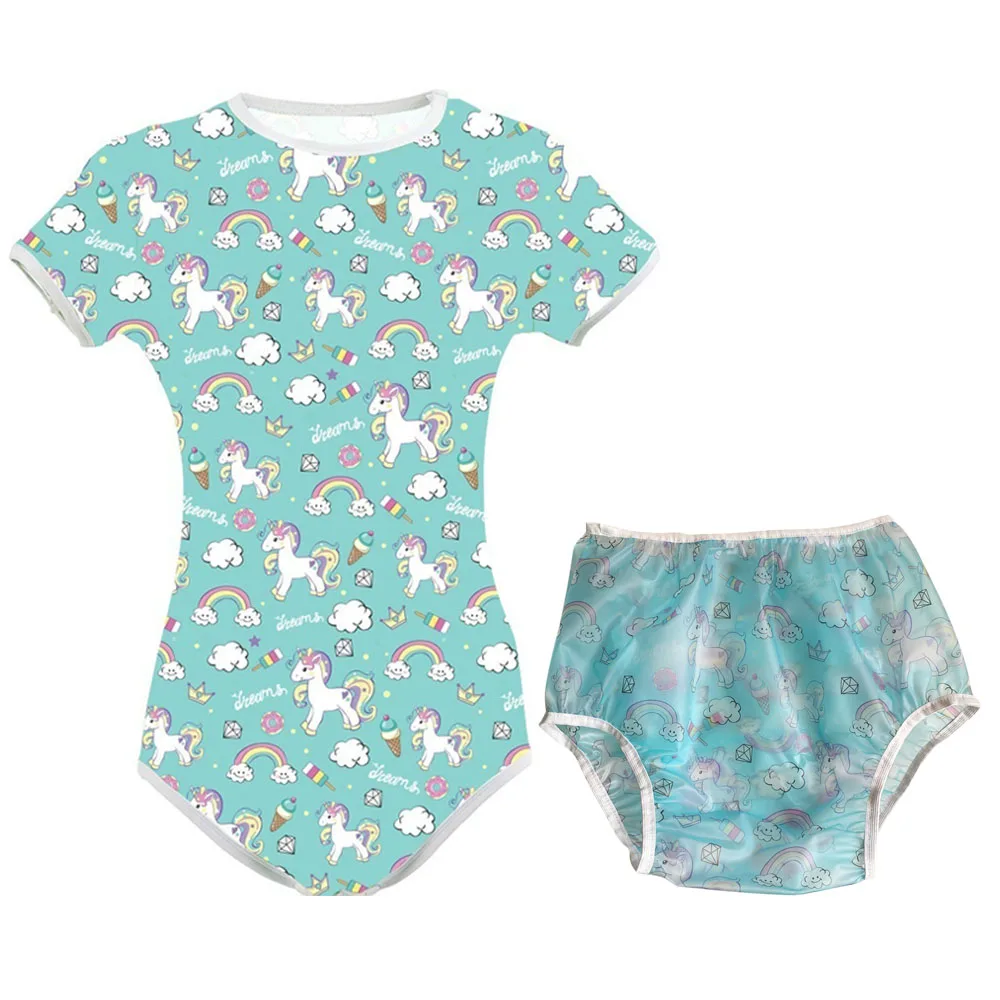 ABDL PVC Onesie Diaper Lover Adult Baby Bodysuit Sissy Snap Crotch ...