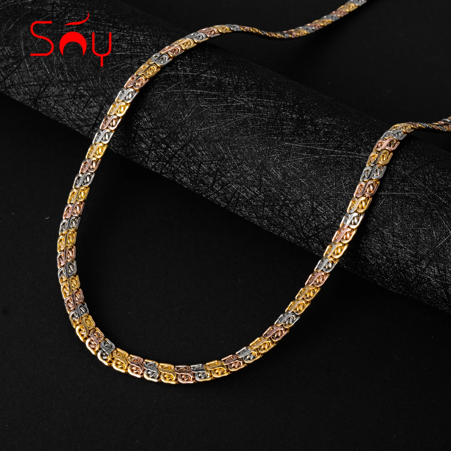 Sunny-Jewelry-Fashion-New-Copper-Necklace-Chains-Three-Color-Italy-Gold ...