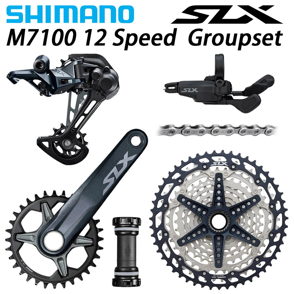 SHIMANO DEORE SLX M7100 1x12 Fach gruppe 32T 34T 36T 170 175mm Kurbel MTB 12 S Groupset 10 51T ...
